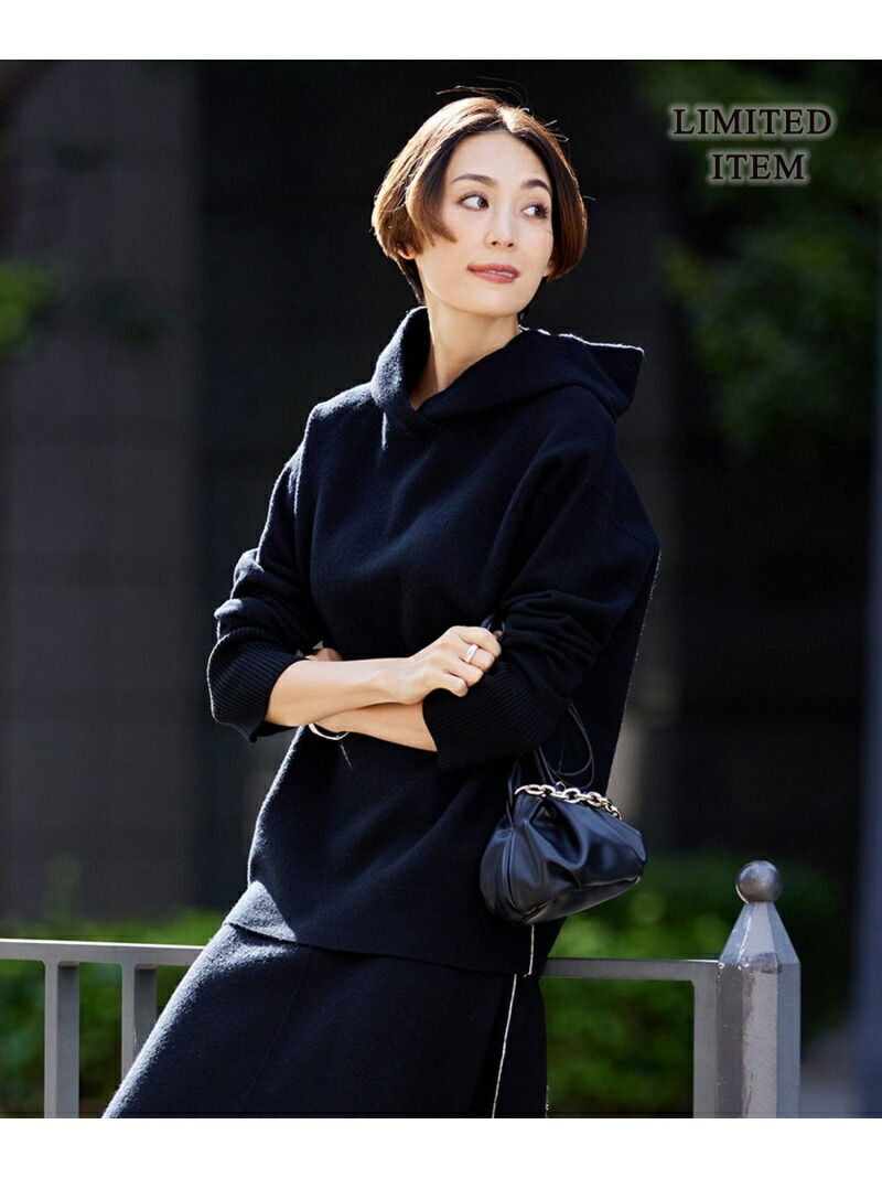 【楽天市場】【SALE／30%OFF】【WEB限定】ミルドウール ニットフーディ ICB L アイシービー トップス ニット グリーン ...