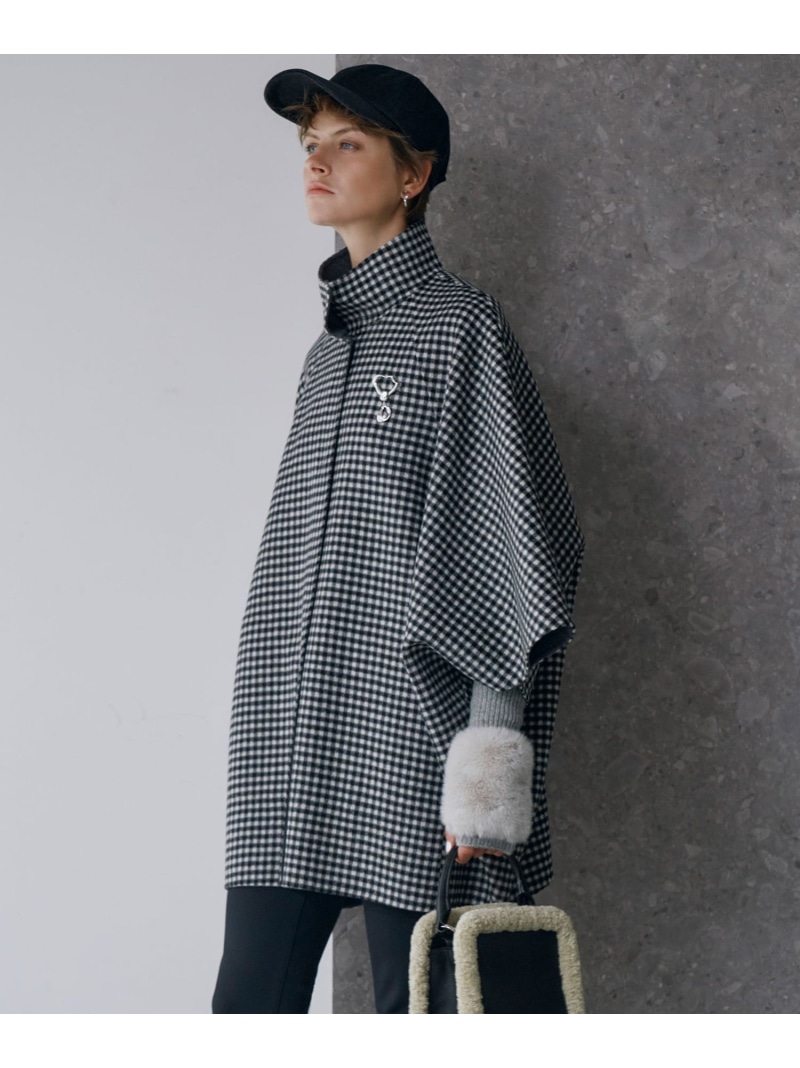 【楽天市場】WoolRever ポンチョコート ICB L アイシービー ジャケット・アウター その他のジャケット・アウター ブラック【送料無料】[Rakuten Fashion]：ICB