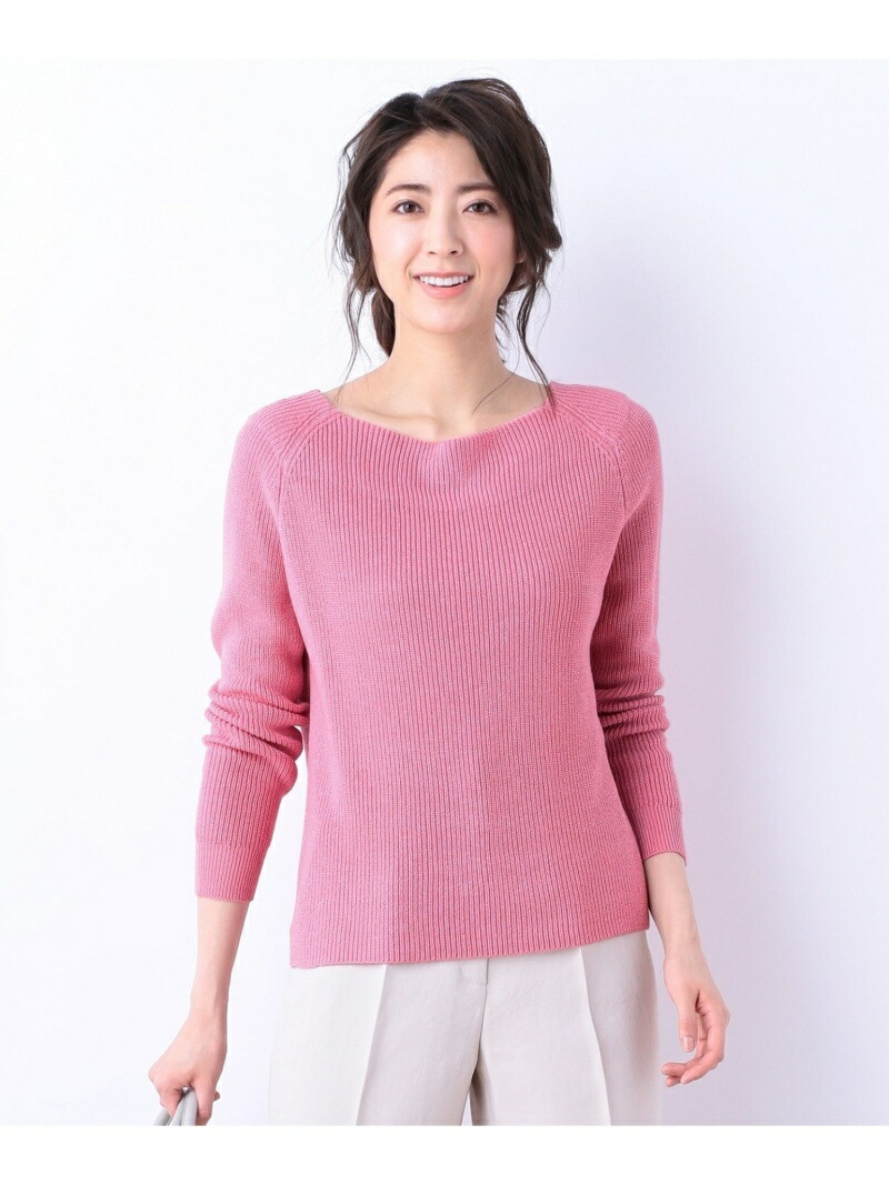 【楽天市場】【SALE／50%OFF】Luster Bulky ニット ICB アイシービー ニット 半袖ニット ピンク ネイビー パープル ...