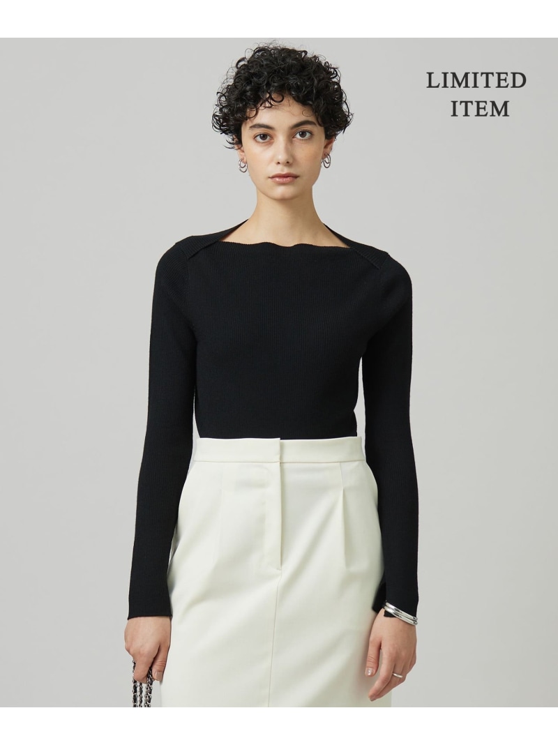 【楽天市場】【SALE／30%OFF】【WEB限定】 エクストラファインメリノ ボートネックプルオーバー ICB アイシービー トップス ニット ネイビー グレー ブラック ホワイト【RBA ...