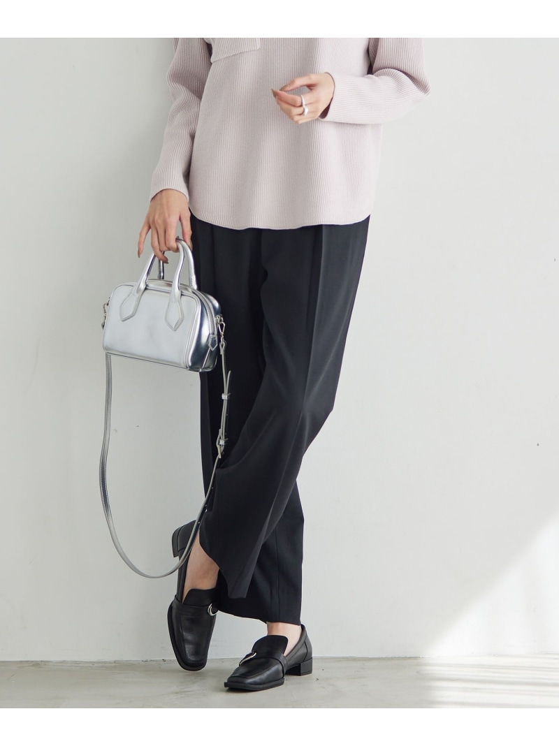 【楽天市場】【SALE／30%OFF】【UVケア・洗える】ウール2WAYストレッチ ワイドストレートパンツ ICB L アイシービー パンツ その他のパンツ ブラック ブラウン ブルー【RBA ...