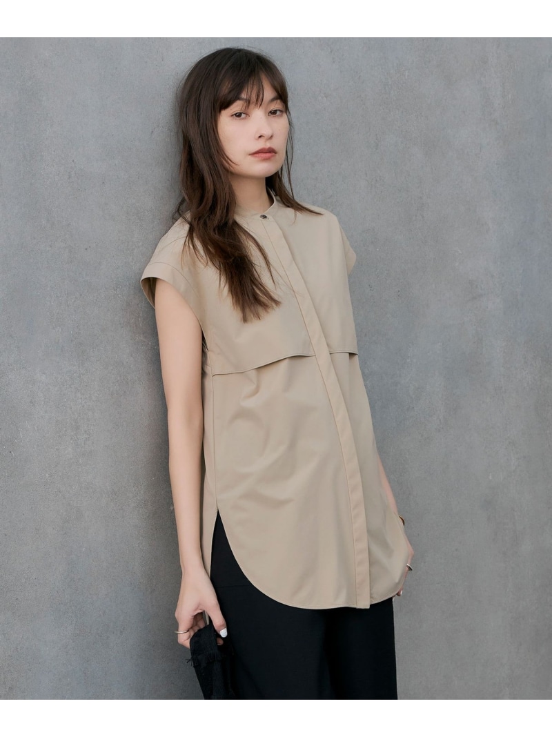 【楽天市場】【接触冷感・UVカット・撥水・洗える】 プルーフ4WAYタフタ ブラウス ICB アイシービー トップス シャツ・ブラウス ブルー ベージュ ブラック【送料無料】[Rakuten ...