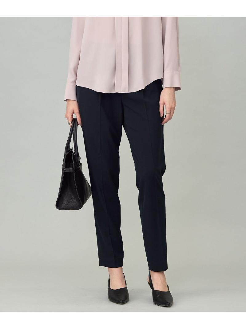 【楽天市場】【CLASSY.1月号掲載・UVカット・防シワ・速乾・洗える】Fiedテーパードパンツ ICB L アイシービー パンツ その他のパンツ ネイビー ブルー ブラック ピンク グレー ...