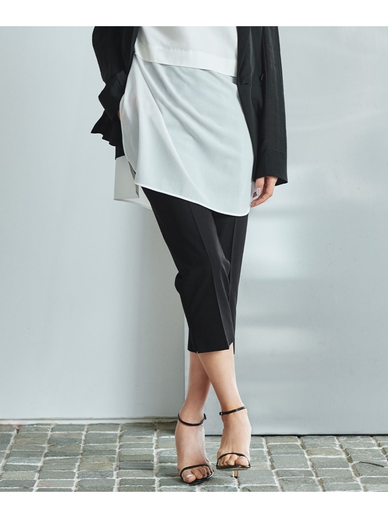 【楽天市場】【洗える】トリアセドライストレッチ クロップドパンツ ICB アイシービー パンツ その他のパンツ ブラック【送料無料】[Rakuten Fashion]：ICB