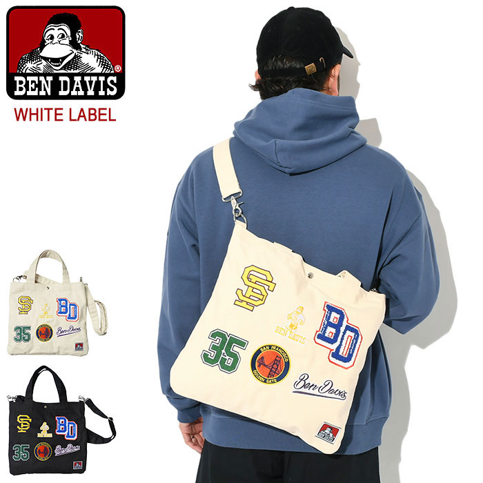 【楽天市場】ベンデイビス BEN DAVIS トートバッグ エンブレム トート バッグ ホワイトレーベル ( BENDAVIS BDW ...