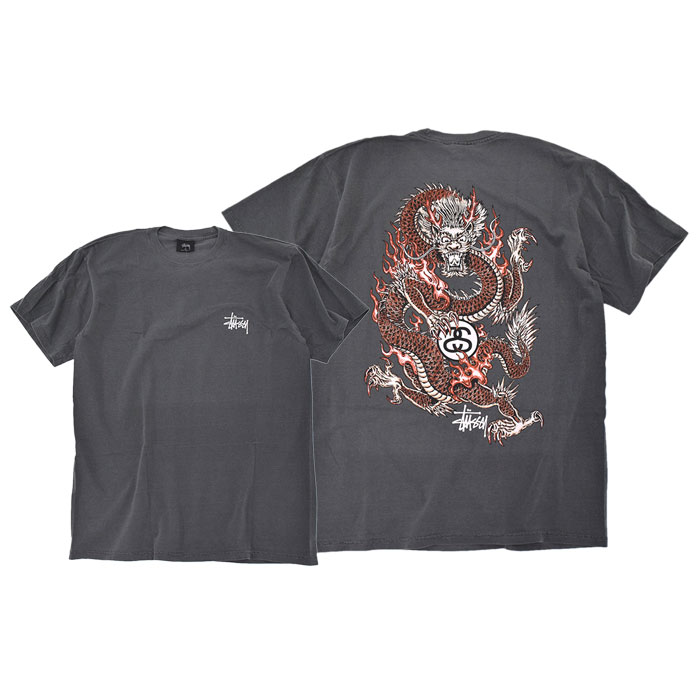 【楽天市場】ステューシー STUSSY Tシャツ 半袖 メンズ Fire Dragon Pigment Dyed(stussy tシャツ ...