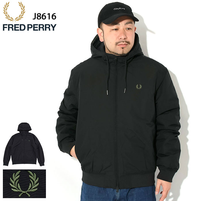 【楽天市場】フレッドペリー FRED PERRY ジャケット メンズ ザ フーデッド ブレンサム ( FREDPERRY J8616 The Hooded Brentham JKT 中綿 ...