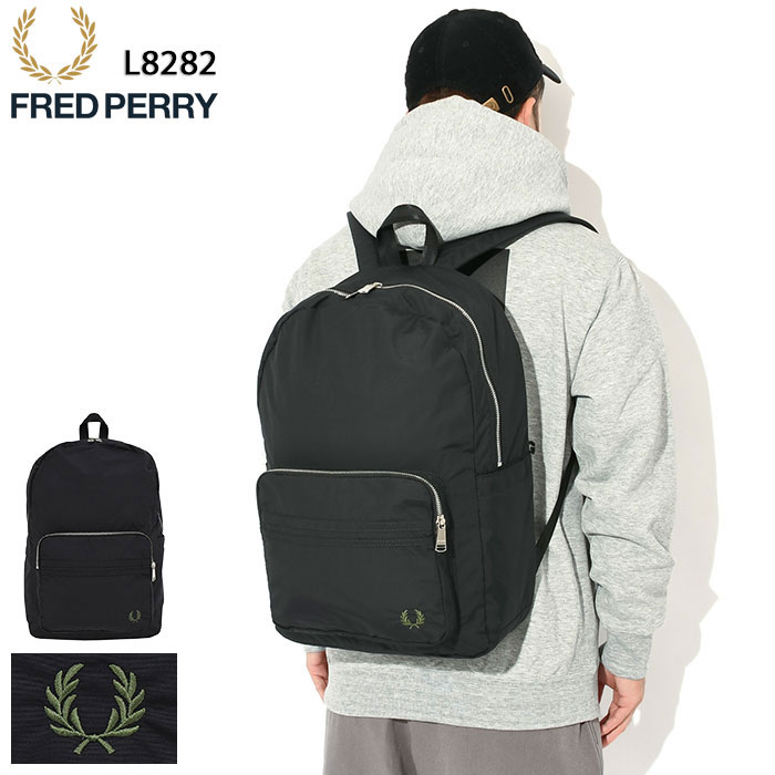 【楽天市場】フレッドペリー FRED PERRY リュック ナイロン ツイン ティップド バックパック ( FREDPERRY L8282 ...