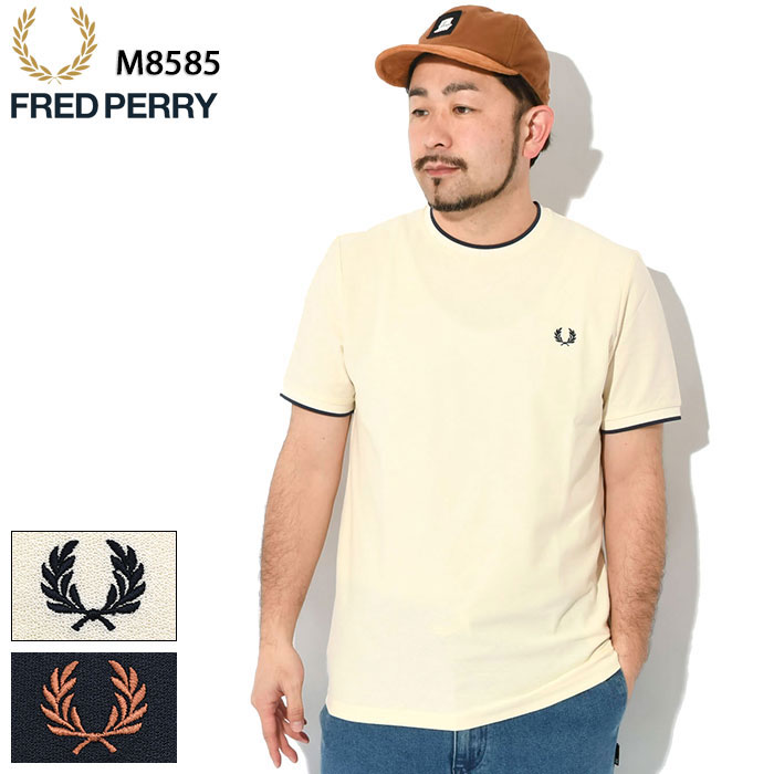 【楽天市場】フレッドペリー FRED PERRY Tシャツ 半袖 メンズ クレープ ピケ ( FREDPERRY M8585 Crepe Pique S/S Tee ティーシャツ T ...