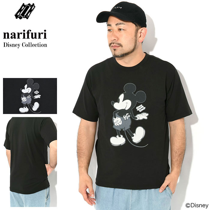 【楽天市場】ナリフリ narifuri Tシャツ 半袖 メンズ ディズニー コレクション アクティブ メッシュ バック ポケット ...