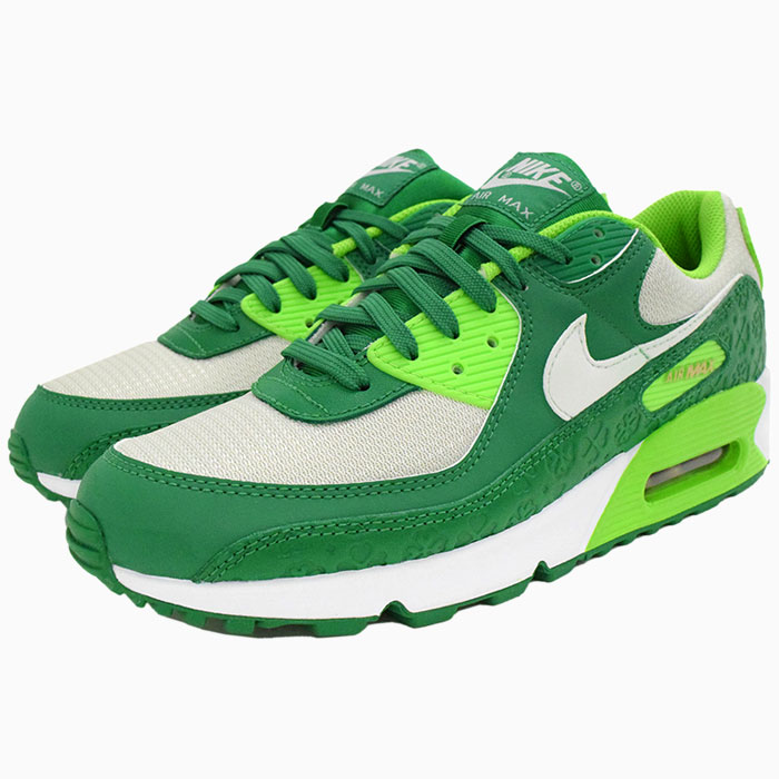 【楽天市場】ナイキ NIKE スニーカー メンズ 男性用 エア マックス 90 Pine Green/Mean Green セント パトリック ...