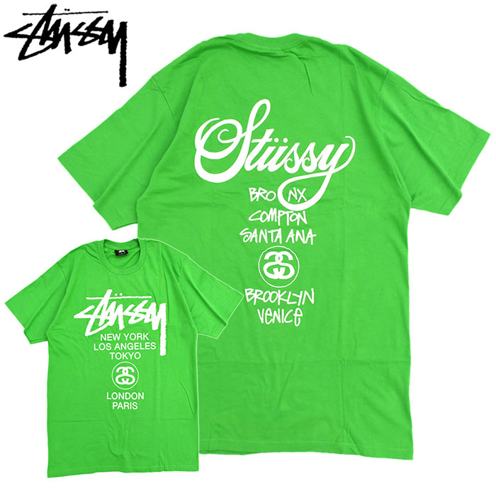 【楽天市場】【アウトレット(不良箇所あり)】ステューシー STUSSY Tシャツ 半袖 メンズ World Tour ( stussy tee ...