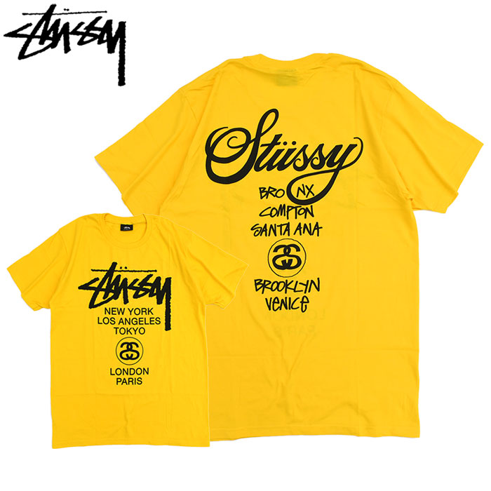 【楽天市場】【アウトレット(不良箇所あり)】ステューシー STUSSY Tシャツ 半袖 メンズ World Tour ( stussy tee ...