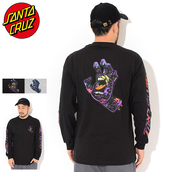 【楽天市場】サンタクルーズ SANTA CRUZ Tシャツ 長袖 メンズ ハンド スプラッター ( SANTA CRUZ Hand ...