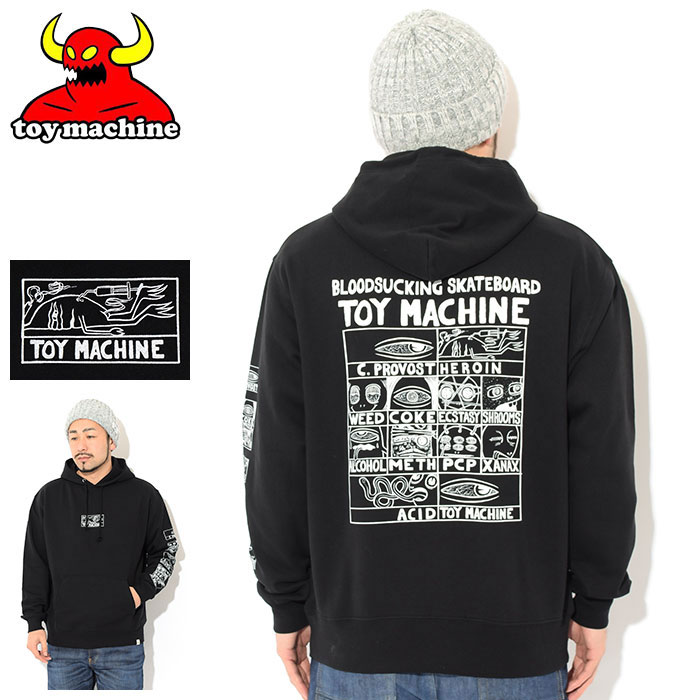 【楽天市場】トイマシーン TOY MACHINE パーカー プルオーバー メンズ ドラッグ アイズ スウェット ( TOY MACHINE ...