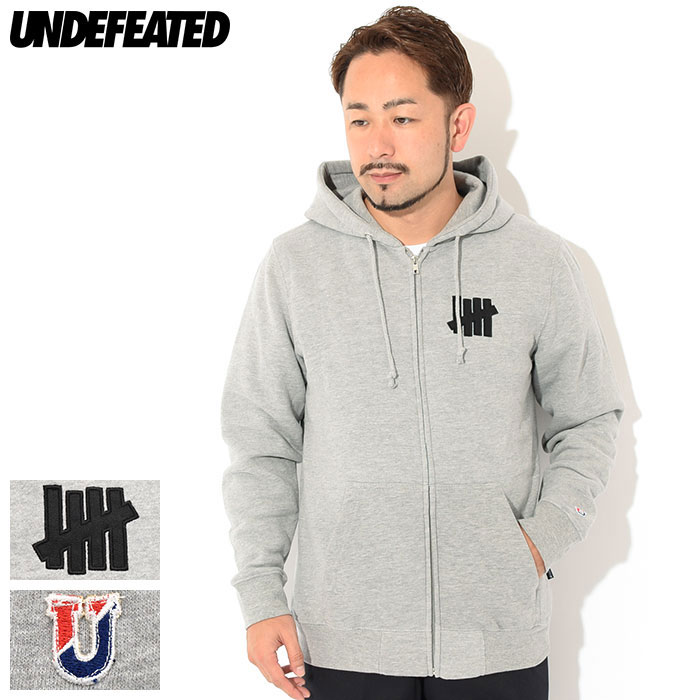 【楽天市場】【デッドストック】アンディフィーテッド UNDEFEATED パーカー ジップアップ メンズ ファイブ ストライク フル ジップ ...