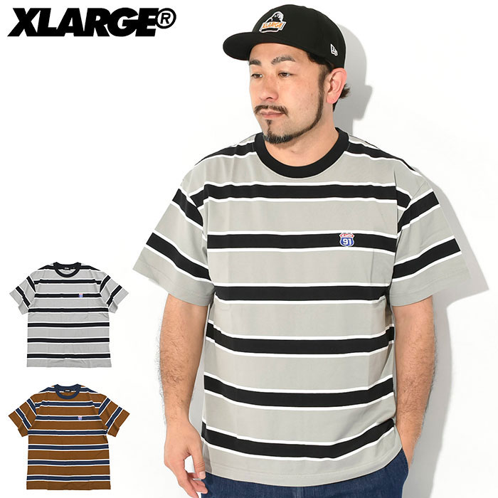 【楽天市場】エクストララージ X-LARGE Tシャツ 半袖 メンズ XL91 ストライプド ( x-large XL91 Striped S ...