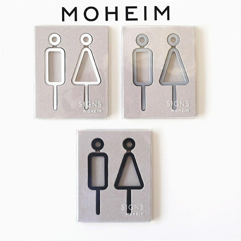 【楽天市場】モヘイム サイン レストルーム MOHEIM ピクトグラム RESTROOM SIGN トイレ ドアサイン おしゃれ モノトーン ...