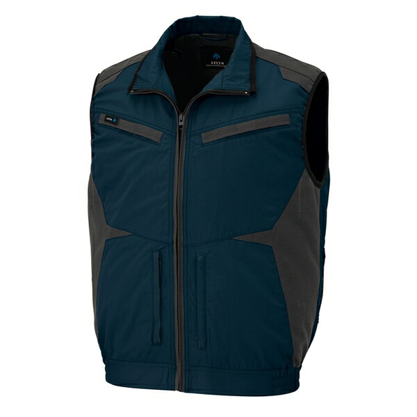 【楽天市場】AITOZ（アイトス）:ベスト 空調服 （R） （男女兼用） ディープネイビー SS 30587 暑さ対策 ベスト型 フルハーネス ...