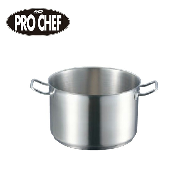 【楽天市場】EBM 18-8 プロシェフ IH 半寸胴鍋 （蓋無）（目盛付） 8885700：RideOne（ライドワン）