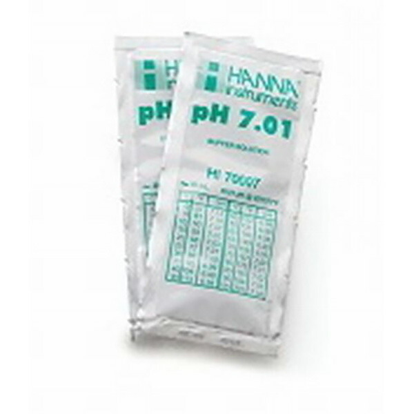 【楽天市場】ハンナ pH標準液 20ml×10 （各5袋） PH7.01/PH10.01 HI 770710P：イチネンネット プラス