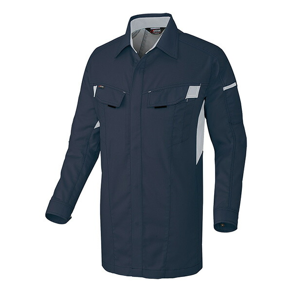 【楽天市場】AITOZ（アイトス）:長袖シャツ（男女兼用） AZ-5135 ストレッチ SDGS 動きやすさ NEWムービンカット 綿作業服 綿：イチネンネット プラス