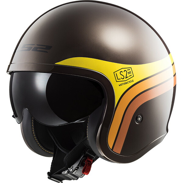 【楽天市場】LS2 HELMETS 【国内正規品】SPITFIRE BROWN ORANGE YELLOW XXLサイズ 1212A206 ...
