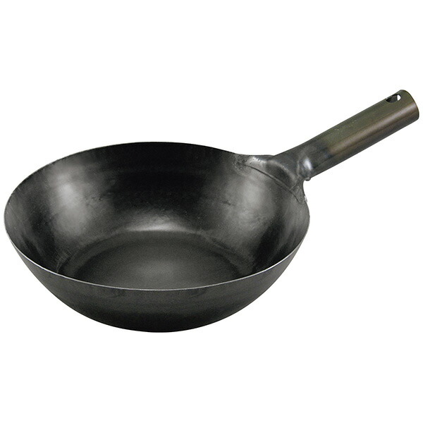 【楽天市場】EBM:山田 鉄中華片手鍋 36cm 底平型 IH用（板厚2.3mm） 1025160：イチネンネット プラス