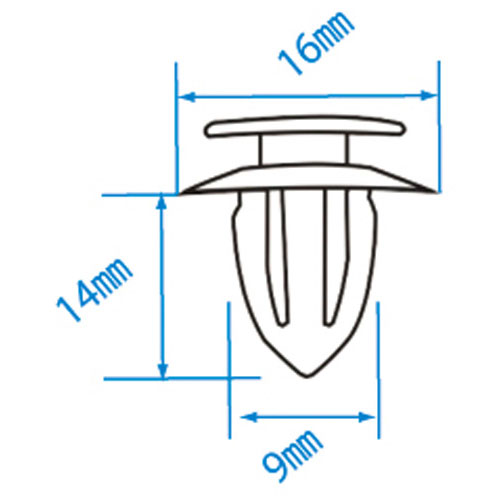 【楽天市場】【メーカー直送】JTCオートツールズ 汎用クリップ 10個入り RD37：RideOne（ライドワン）