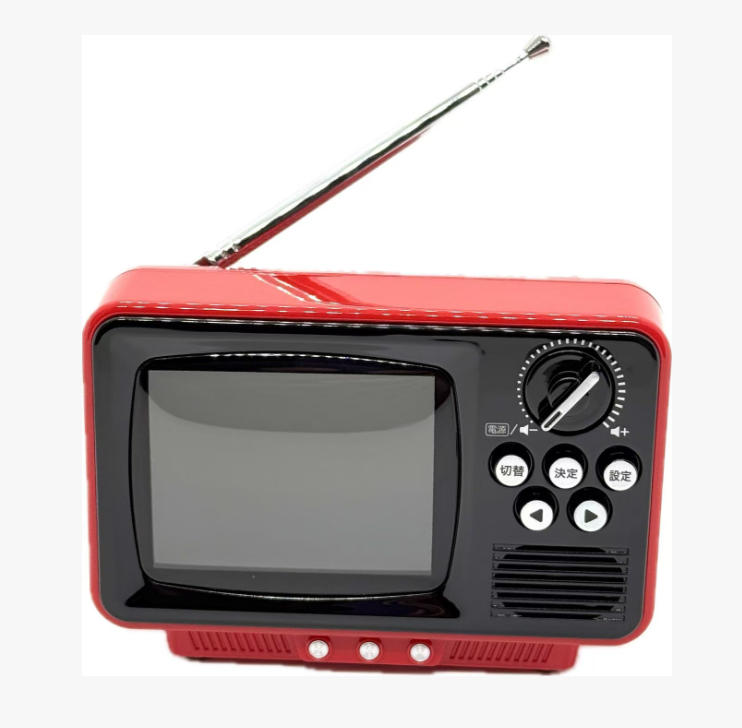 【楽天市場】ウィンテック WINTECH2.8インチ液晶ポータブルワンセグテレビ（レトロ型） TVR-RT1 RD：家電問屋 楽天市場店