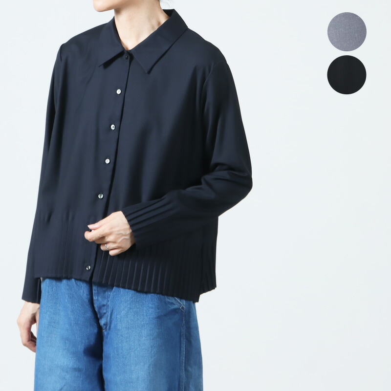 【楽天市場】【20% OFF】 mizuiro ind ミズイロインド プリーツヘムシャツ：ICORA（イコラ）