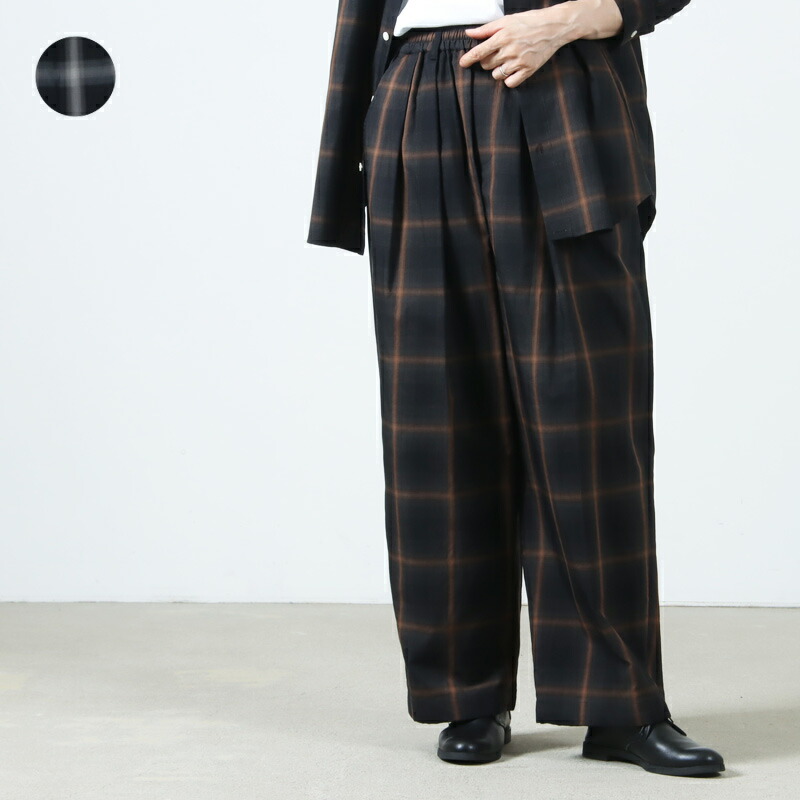 【楽天市場】【20% OFF】 nicholson and nicholson ニコルソンアンドニコルソン ウォッシュドコットンハカマパンツ ...
