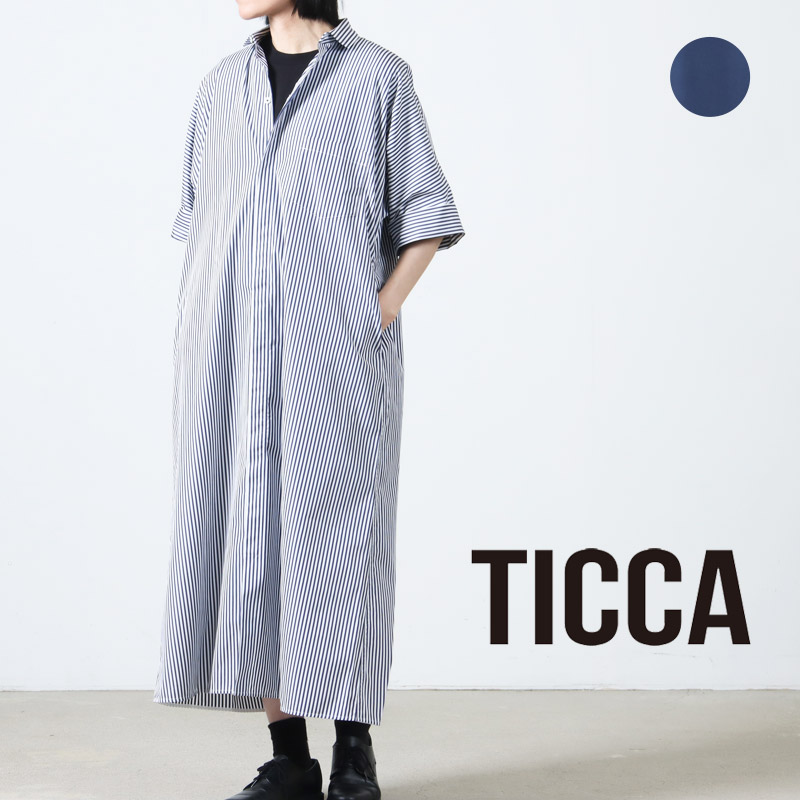 【楽天市場】TICCA (ティッカ) テント半袖シャツワンピース：ICORA（イコラ）