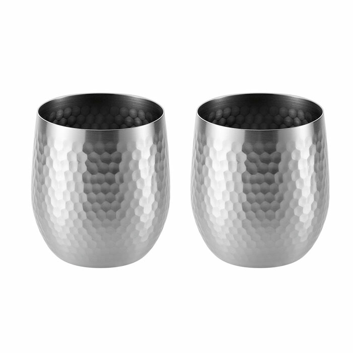 【楽天市場】SUSCUP サス鎚目ロックカップ 340ml（2客セット）艶消し仕上げ：キッチンラボ 楽天市場店