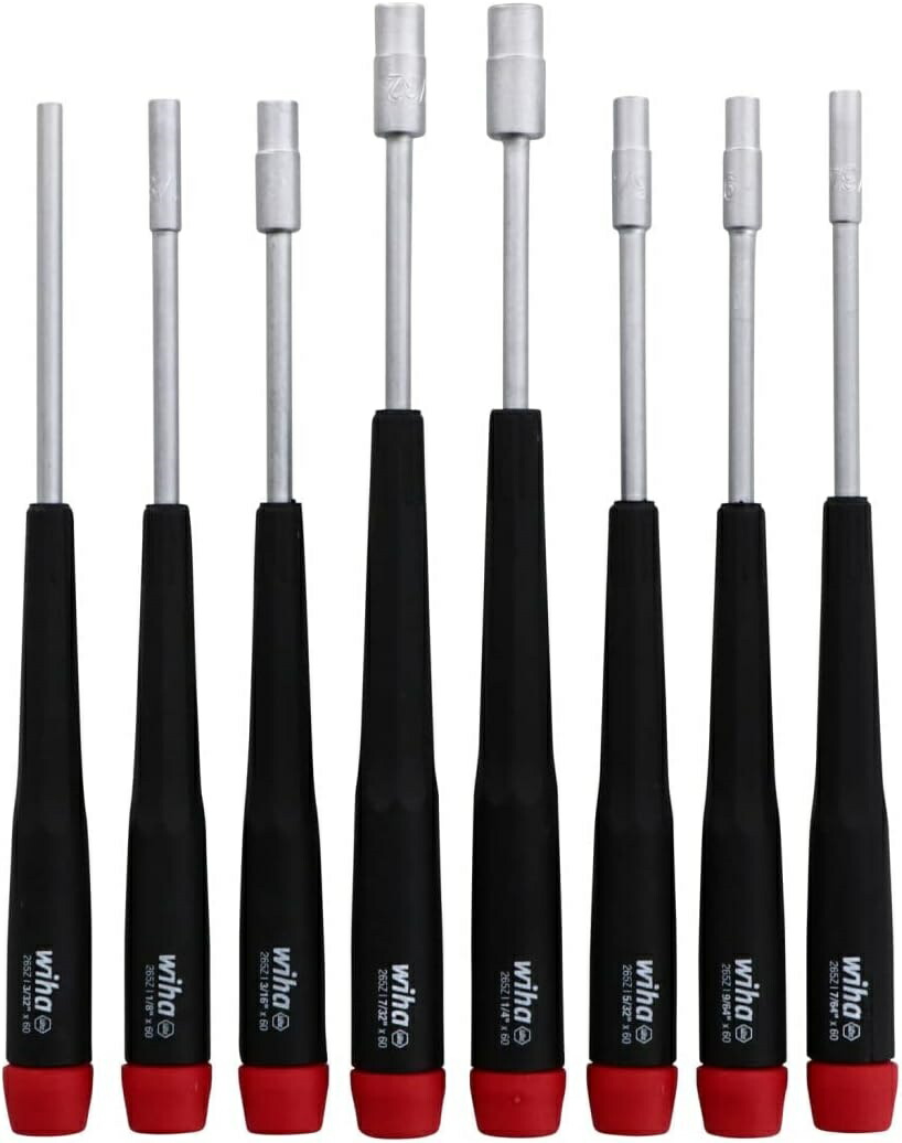 【楽天市場】インチ ナット ドライバーセット Wiha 26591 Precision Inch Nut Driver Set 8 本 ...