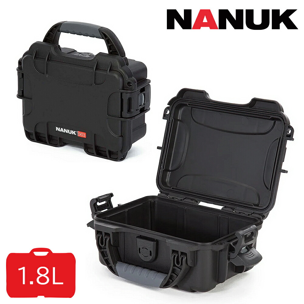 【楽天市場】タカチ電機工業 防水キャリングケース NK903B 内装無し NANUK CASE(ナヌークケース) ブラック 黒色 他メーカー同梱不可 防水ケース ハードケース 耐衝撃ケース ...