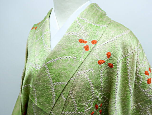 【楽天市場】【IDnet】【着物】 小紋 絞り お洒落 身丈約160.5cm 裄丈約61cm 23Z-2128【リサイクル】：アイディーネット