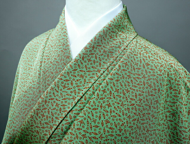 【楽天市場】楽天スーパーセール☆最大70%OFF【IDnet】【着物】 小紋 番傘に小花尽くし文様 身丈約155cm 裄丈約63.5cm 23Z-2396【リサイクル】：アイディーネット