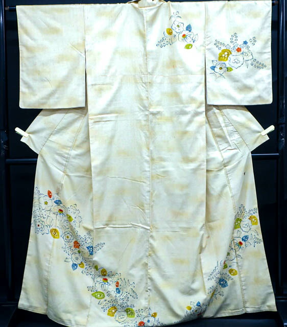 【楽天市場】バレンタインデーセール最大60%OFF【IDnet】【着物】 手織 紬 訪問着 辻ヶ花文様 落款入り 身丈約166cm 裄丈約65.5cm 23Z-3196【リサイクル】：アイディーネット