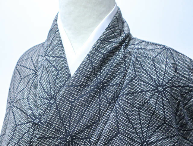 【楽天市場】【IDnet】【着物】紬 麻の葉尽くし文様 身丈約157.5cm 裄丈約62.5cm 23Z-3434[仕立て上がり 和服 アウトレット リサイクル着物 着付け教室 お茶 ...