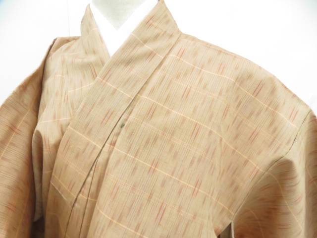 【楽天市場】楽天スーパーセール最大80％OFF【IDnet】紬 横段網目絣模様 着物【リサイクル】【中古】【着】：アイディーネット