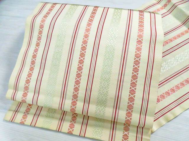 【楽天市場】\最大76％OFF★／【IDnet】 八寸名古屋帯 本場筑前博多織 全通柄 献上柄【リサイクル】【中古】【着】：アイディーネット