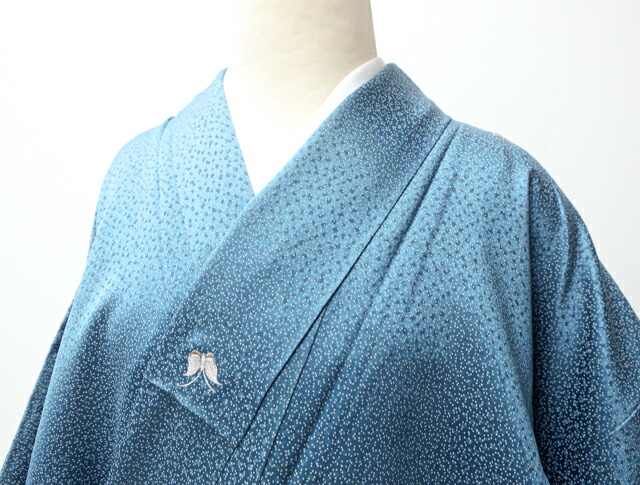 【楽天市場】最大65%OFF大売り出しセール【IDnet】【着物】 小紋 飛び柄 蝶文様 刺繍 身丈約164cm 裄丈約63cm 24Z-181【リサイクル】：アイディーネット