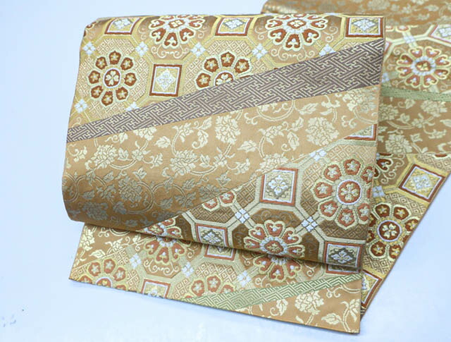 【楽天市場】【IDnet】【着物】袋帯 花蜀江文 本家家紋 24B-870【リサイクル】：アイディーネット