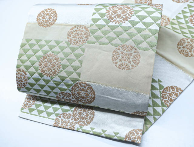 【楽天市場】最大65%OFF大売り出しセール【IDnet】【着物】 京袋帯 鱗文に華文様 全通柄 24B-10【リサイクル】：アイディーネット