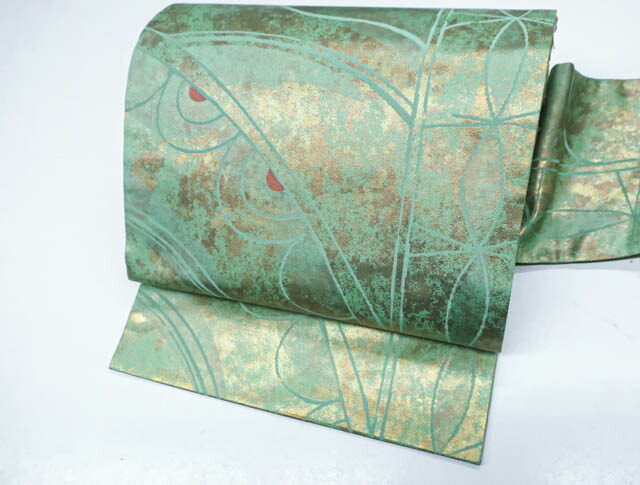 【楽天市場】【IDnet】【着物】九寸名古屋帯 幾何学文 24B-1490【リサイクル】：アイディーネット