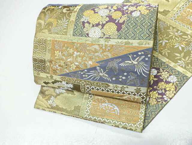 【楽天市場】最大60％OFF大売り出しセール【IDnet】【着物】 袋帯 西陣織 古典花文様 24b-1589【リサイクル】：アイディーネット