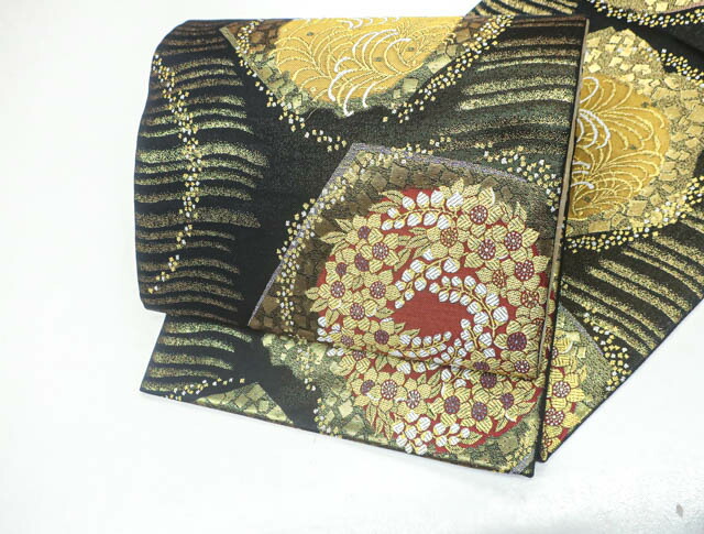 【楽天市場】ポイント5倍＆最大50%OFFセール！【IDnet】【着物】 袋帯 花の輪文様 長尺 24b-1591【リサイクル】：アイディーネット