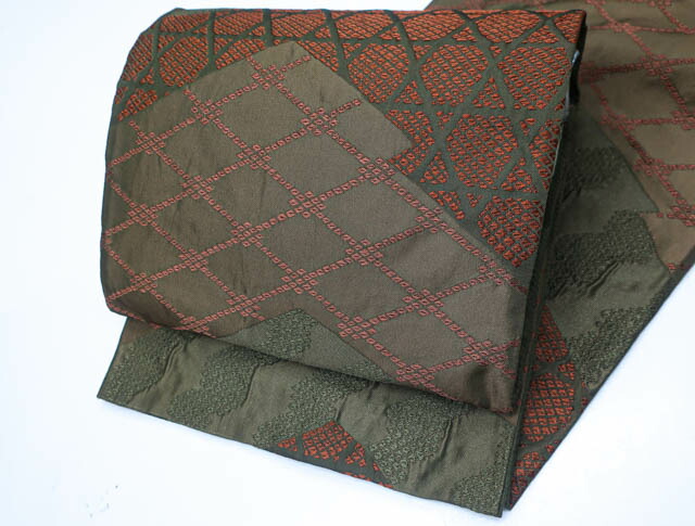 【楽天市場】最大80％OFF【IDnet】【着物】京袋帯 籠目に鹿の子文 24B-578【リサイクル】【中古】：アイディーネット