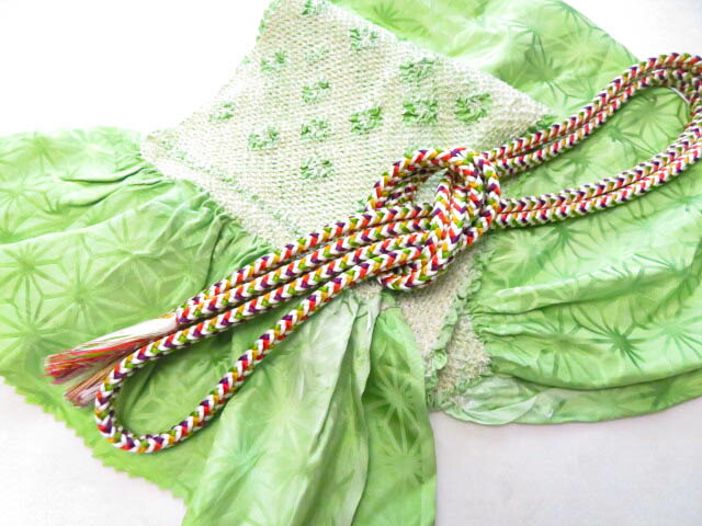 【楽天市場】最大60％OFF大売り出しセール【IDnet】【着物】 和装小物 帯締め 帯揚げ セット 帯締 帯揚 中抜き絞り お洒落 角組 24W-3309【リサイクル】：アイディーネット